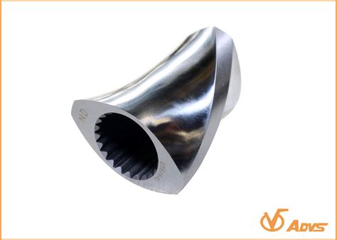 Wr14 Material Twin Screw Elements Full Intermeshing For Double Screw Extruder