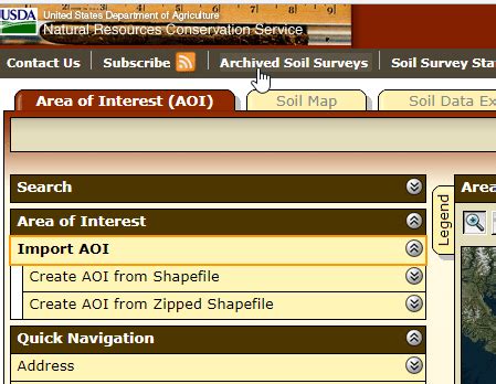 Web Soil Survey GISNOTE
