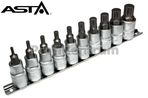 Xzn Spline Socket Set M4 M18 Drive 1 2 Asta Socket Wrenches