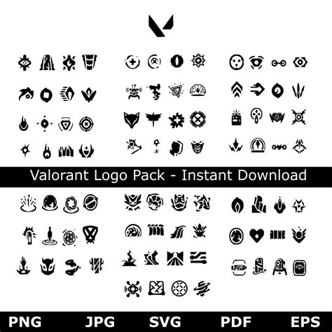 Valorant Agents Logo Pack Digital Download Etsy