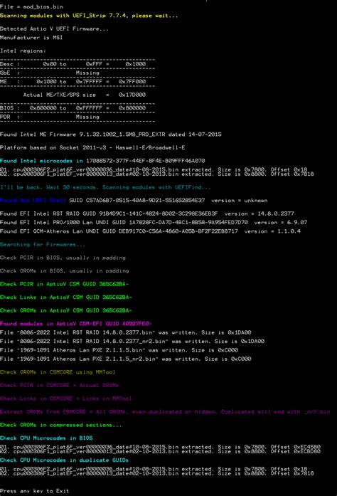 Guide Manual AMI UEFI BIOS Modding BIOS Modding Guides And Problems