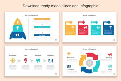 Arrow Infographics PowerPoint Template Par MightySlide Sur