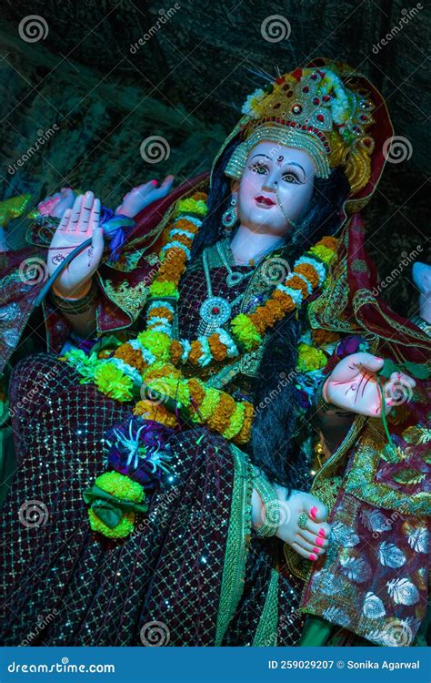 A Beautiful Idol Of Maa Durga Stock Image Image Of Durga Hinduism 259029207