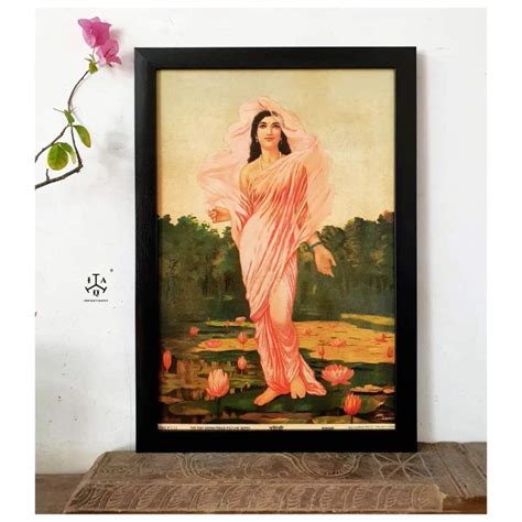 Raja Ravi Varmas ‘padmini The Lotus Lady Indian Antique Quest