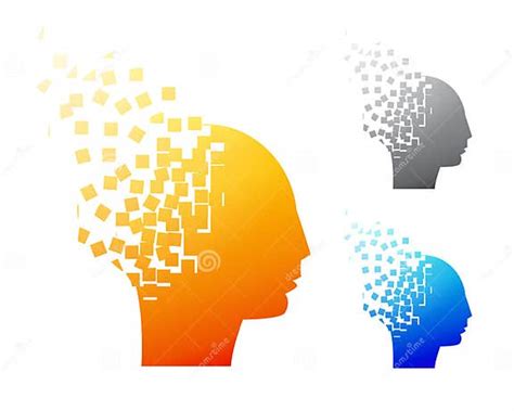 Абстрактные логотип мозга или символ Alzheimer Иллюстрация вектора