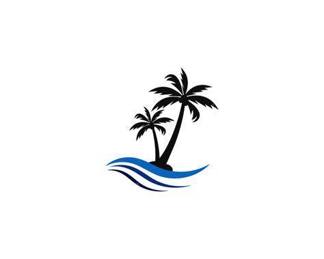 Summer Palm Tree Vector Hd Images Palm Tree Summer Logo Template