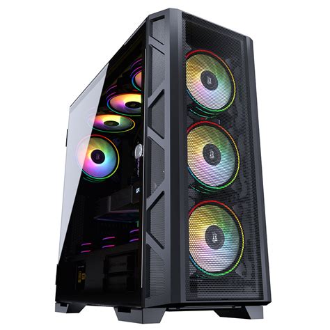 Big Space Computer Case Metal Mesh Front Panel Pc Case Tempered Glass Gaming Case Cd818