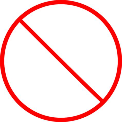 No Sign Png