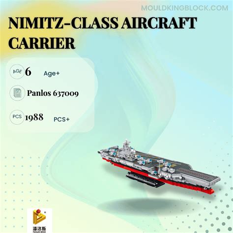 Panlos 637009 Nimitz Class Aircraft Carrier Building Block Mould King
