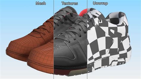 Leather Sports Sneakers 3d Model 49 3ds Blend C4d Fbx Max Ma