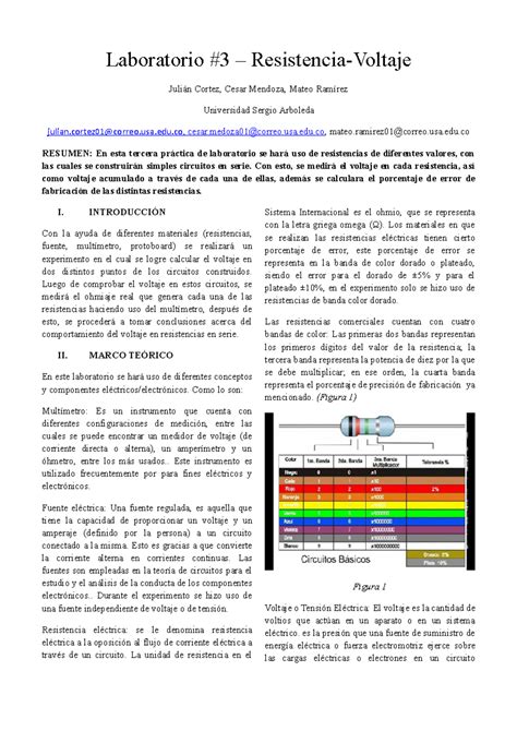 Ejemplo Formato Ieee Para Informes De Laboratorio Hot Sale