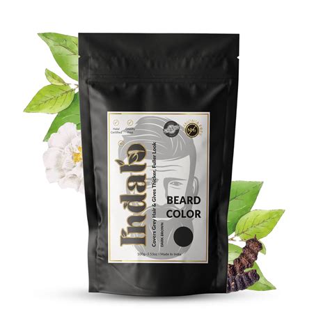 Dark Brown Henna Beard Dye To Ace The Grooming Game With Precision Indalo