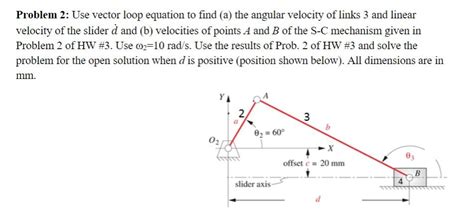 solved problem 2 use vector loop equation to find a the