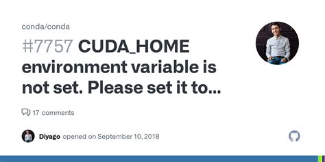 Cudahome Environment Variable Is Not Set Please Set It To Your Cuda Install Root For Pytorch