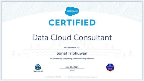 Thrilled To Share That I Have Successfully Completed The Salesforce Data Cloud Consultant