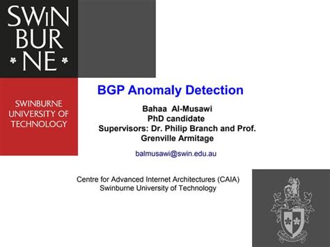 Bgp Anomaly Detection Ppt