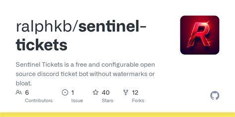 Github Ralphkbsentinel Tickets Sentinel Tickets Is A Free And