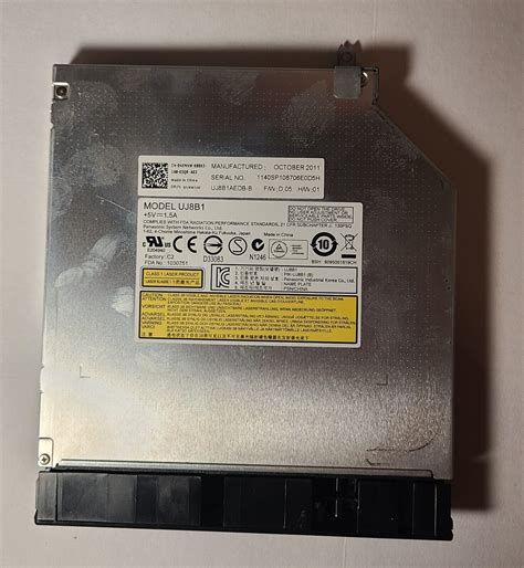 HP UJ8B1 Laptop CD/DVDRW Drive w/ Toshiba Bezel - Used, Tested, EC ...