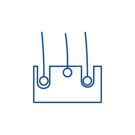 Skin Structure Line Icon Concept Skin Structure Flat Vector Symbol