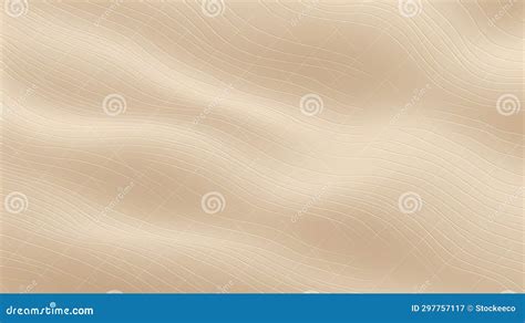 Subtle Gradients Beige Background With Lines And Waves Stock