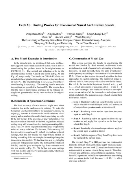 Pdf Econas Finding Proxies For Economical Neural Architecture Search
