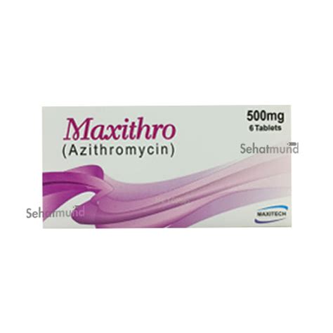 Maxithro Tablets 500mg Sehatmund Online Medicine