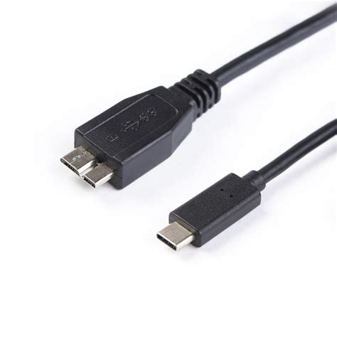 SHIP USB308-1P Интерфейсный кабель MICRO-B USB на USB-C 3.1, Пол. пакет ...