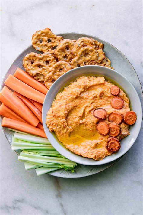 Carrot Hummus Dip Homemade Hummus Dip With Carrots