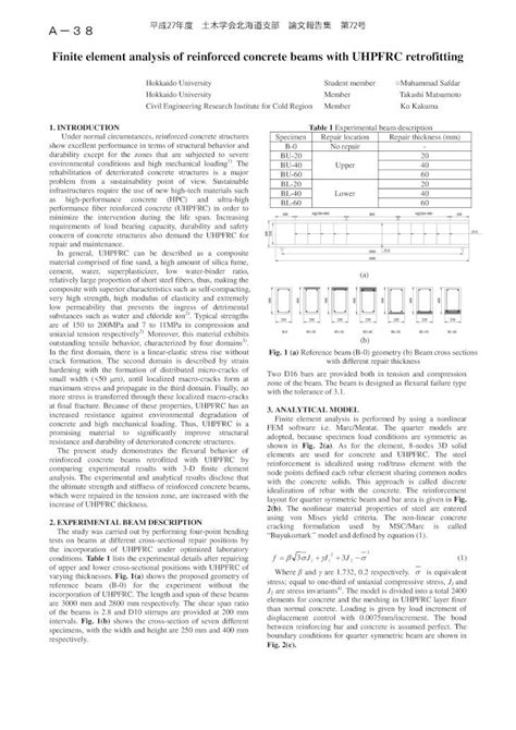 Pdf Finite Element Analysis Of Reinforced Concrete Beams With · Under Normal Circumstances