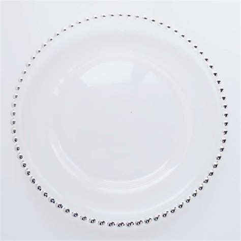 Wholesale Silver Beaded Charger Plates For Wedding Tylors