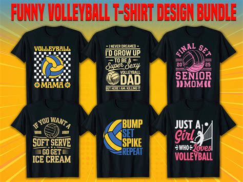Funny Volleyball T Shirt Design Bundle By Trendy On Dribbble
