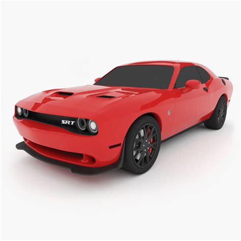 Dodge Challenger Srt Free 3d Model 3ds Obj Blend Fbx Free3d
