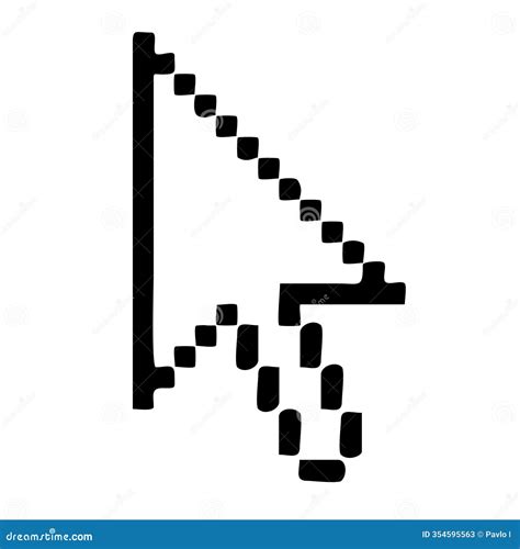 cursor arrow icon arrow form mouse click cursor arrow pointer stock