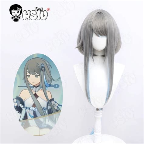 Guizhong Cosplay Wig Fiber Synthetic Wig Game Genshin Impact Cosplay