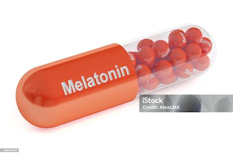 멜 라 토 닌 캡슐 3d 렌더링 멜라토닌에 대한 스톡 사진 및 기타 이미지 멜라토닌 영양제 약품 캡슐 Istock