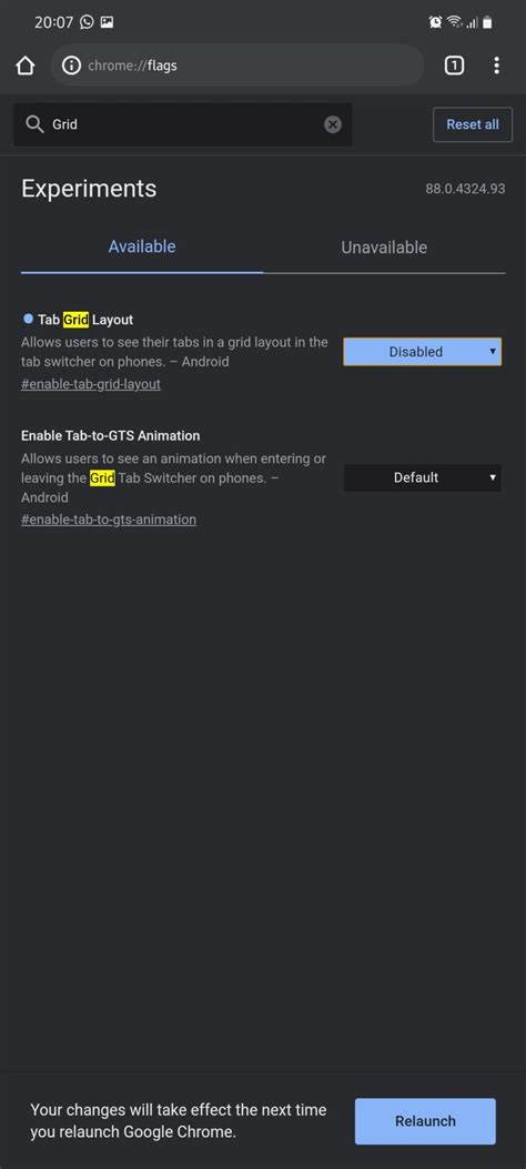 How To Turn Off Google Chrome On Android Grid Views For Tabs