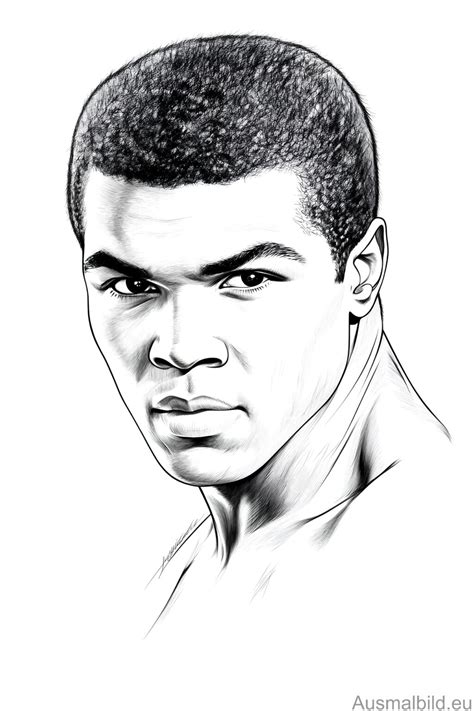 Muhammad Ali Ausmalbild Personen Ausmalbildeu