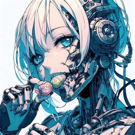 Cyborg Punk Eating Candy By Vrstylish On Deviantart