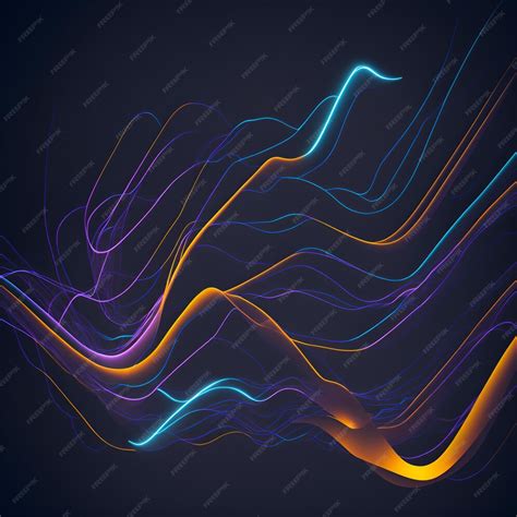 Premium Photo Photo Of A Vibrant And Dynamic Abstract Background With Flowing Waves Of Blue