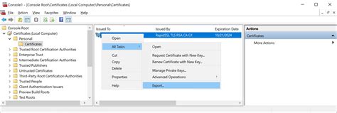 Exporting An Ssl Certificate To A Pfx File Winhost