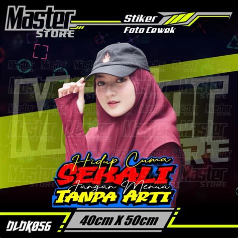 Stiker Cewek Vector Cewek Hijab Sticker Decal Mobil Motor Sticker Custom Sticker Print Sticker