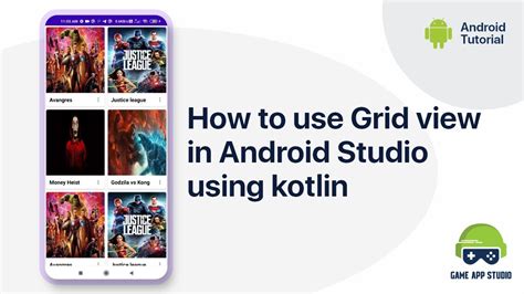 How To Use Grid View In Android Studio Using Kotlin Game App Studio