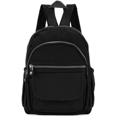 Waterproof Mini Backpack Women Purse Nylon Shoulder Rucksack Small