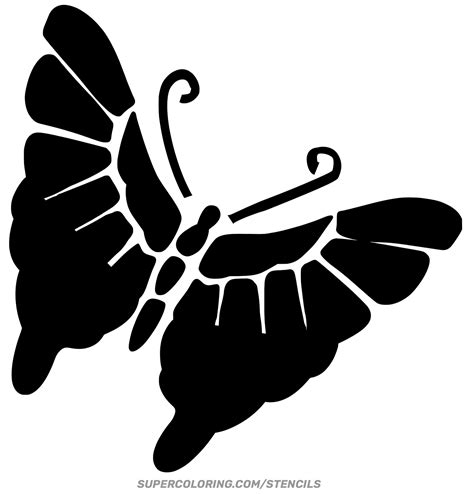 Butterfly Stencil Free Printable Papercraft Templates