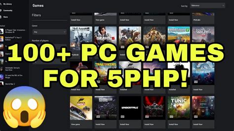 5 Pesos Mo Gawin Nating 100 Pc Games Direct Download How To Avail Xbox Gamepass Philippines