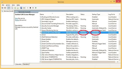 Restart The Sentinel License Manager Software Tigermoth Online