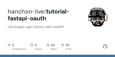 GitHub Hanchon Live Tutorial Fastapi Oauth Use Google Login OAuth With FastAPI