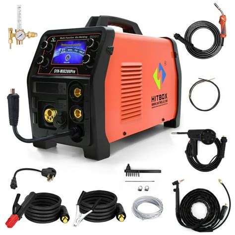 Hitbox 5 In 1 Intelligent 200amp Mig Welder 110v220v Gasgasless