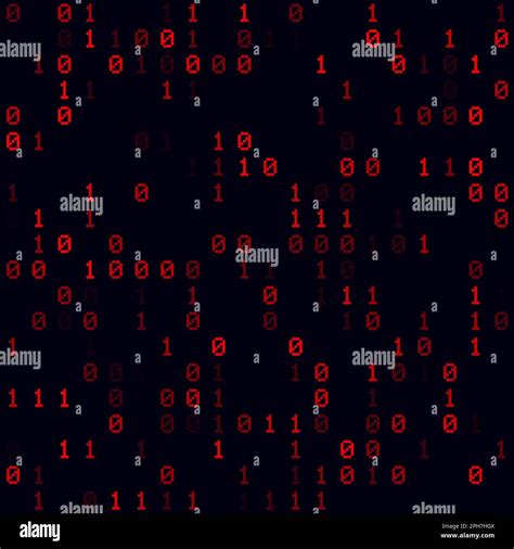 Abstract Technology Background Red Sparse Binary Background Small