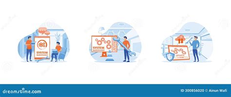 System Maintenance Update Program And Application Update Program And Application Stock